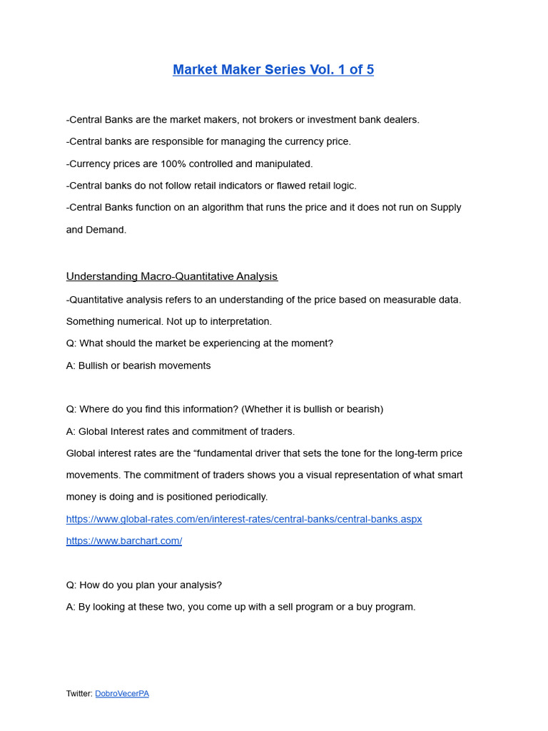 ICT Market Maker Series 2021 Full PDF 1-5 | PDF | Market Trend | Market ...