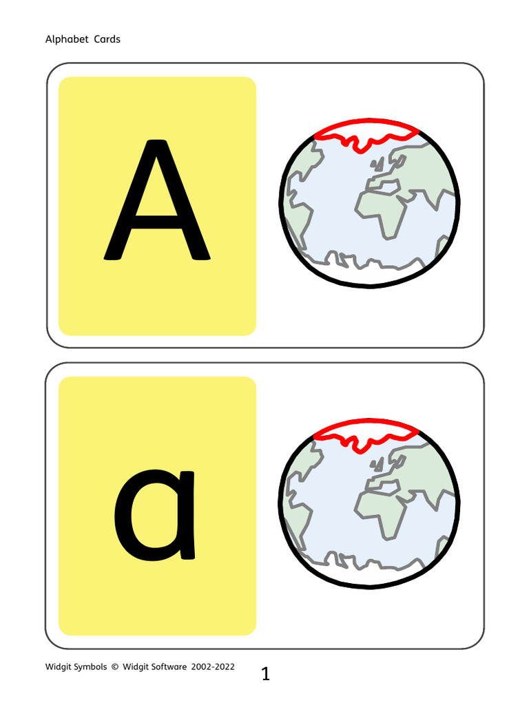 01 Alphabet Wall Cards - Upper and Lower Case | PDF | Law