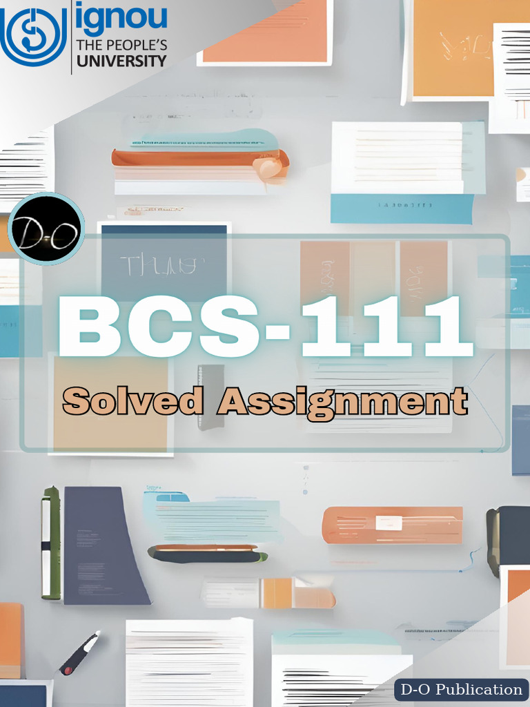 BCS-111 Computer Basics and PC Software | PDF | Games & Activities ...