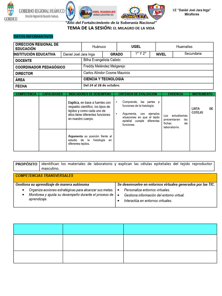 Sesión 2 Exp 8 1° y 2° | PDF | Maestros | Aprendizaje