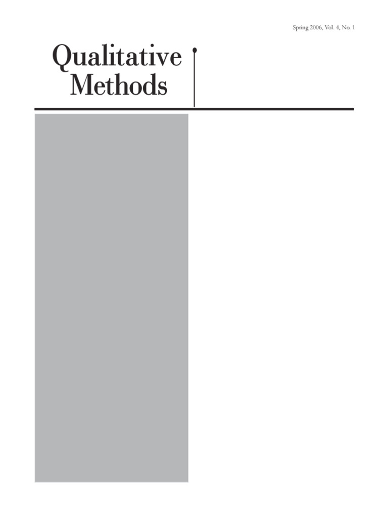 Qualitative Methods | PDF | Methodology | Theory