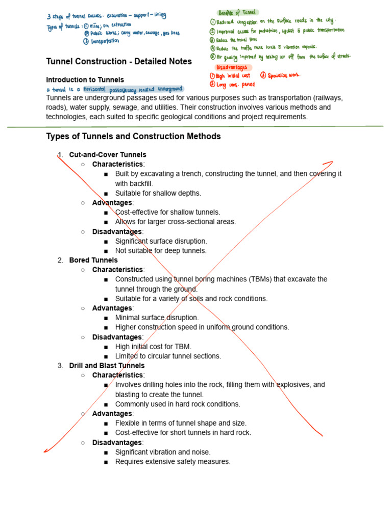 Comprehensive Guide to Tunnel Construction | PDF | Tunnel | Civil Engineering