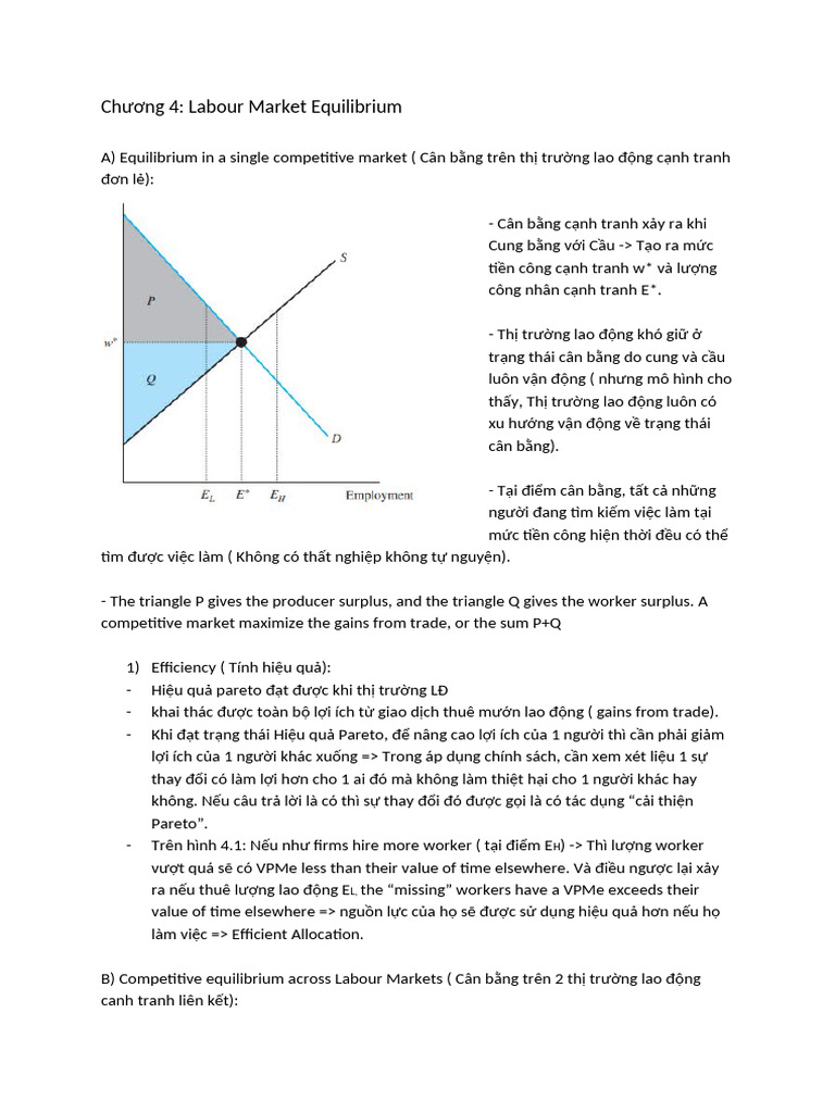 Chapter 4 Labour Market Equilibrium | PDF