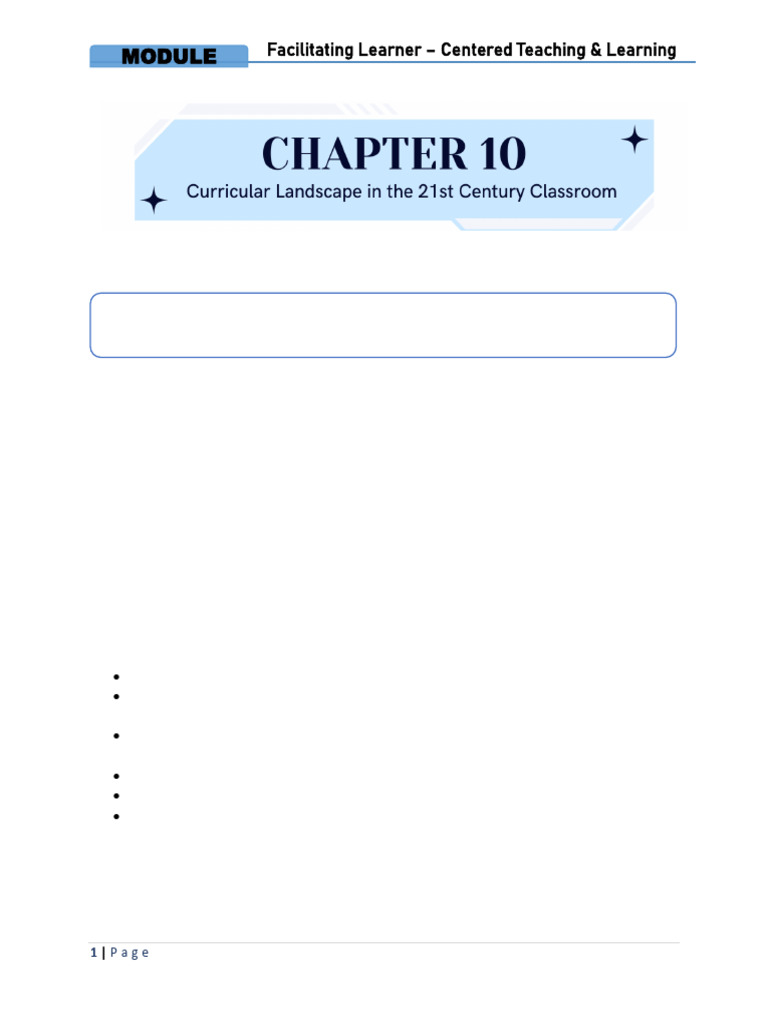 PROFED05-CHAPTER-10 (1) | PDF | Curriculum | Learning