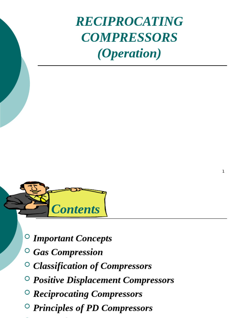 Reciprocating Compressor Operations | PDF | Internal Combustion Engine | Gases