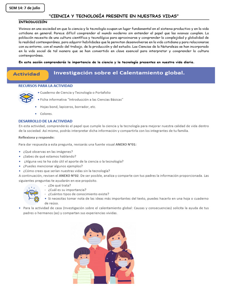 Sem 14-Actividad 12 - Introducción A Las Ciencias | PDF | Hipótesis ...