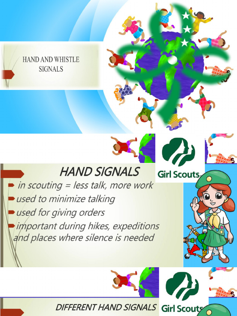 Hand and Whistle Signals | PDF