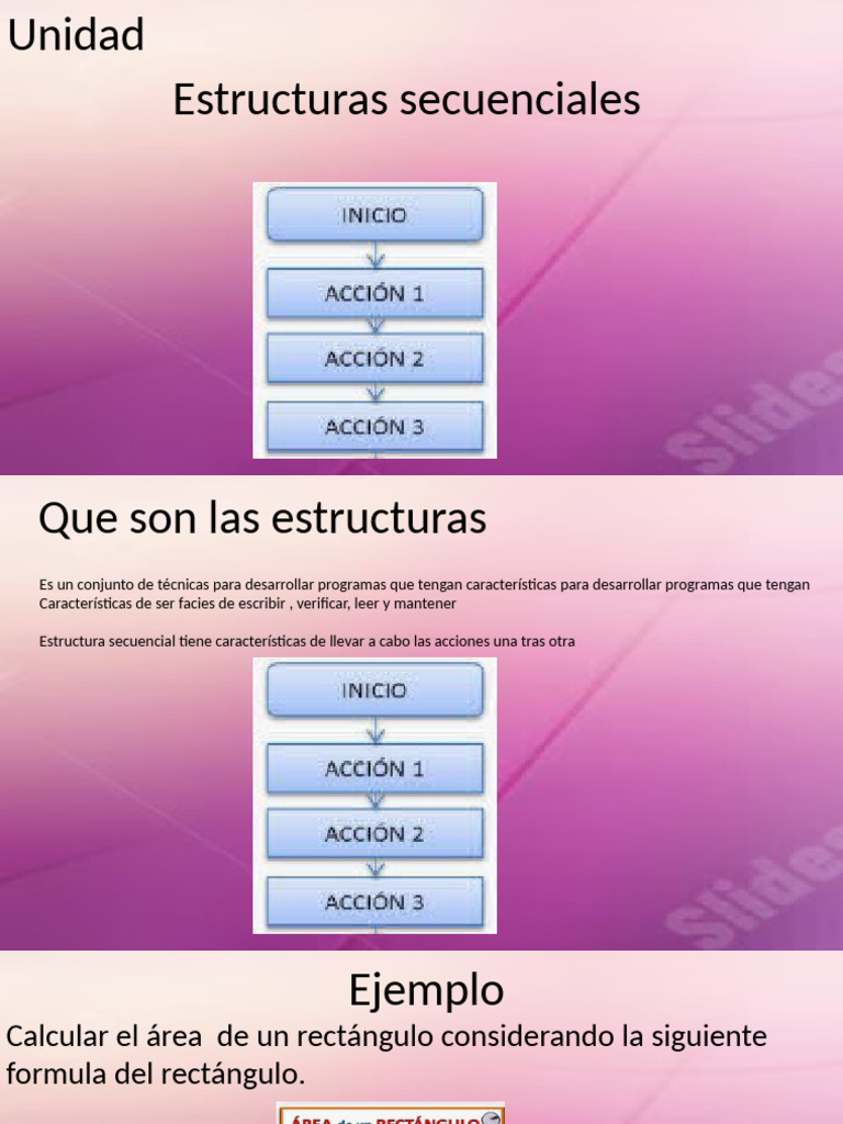 Unidad 3 Estructuras Secuenciales | PDF