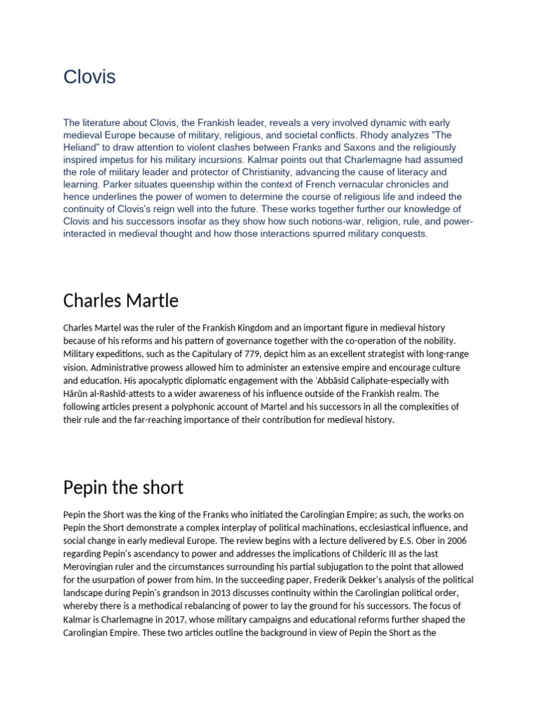 Social English Project | PDF | Charlemagne | Franks