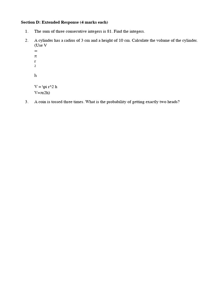 Extended Response | PDF