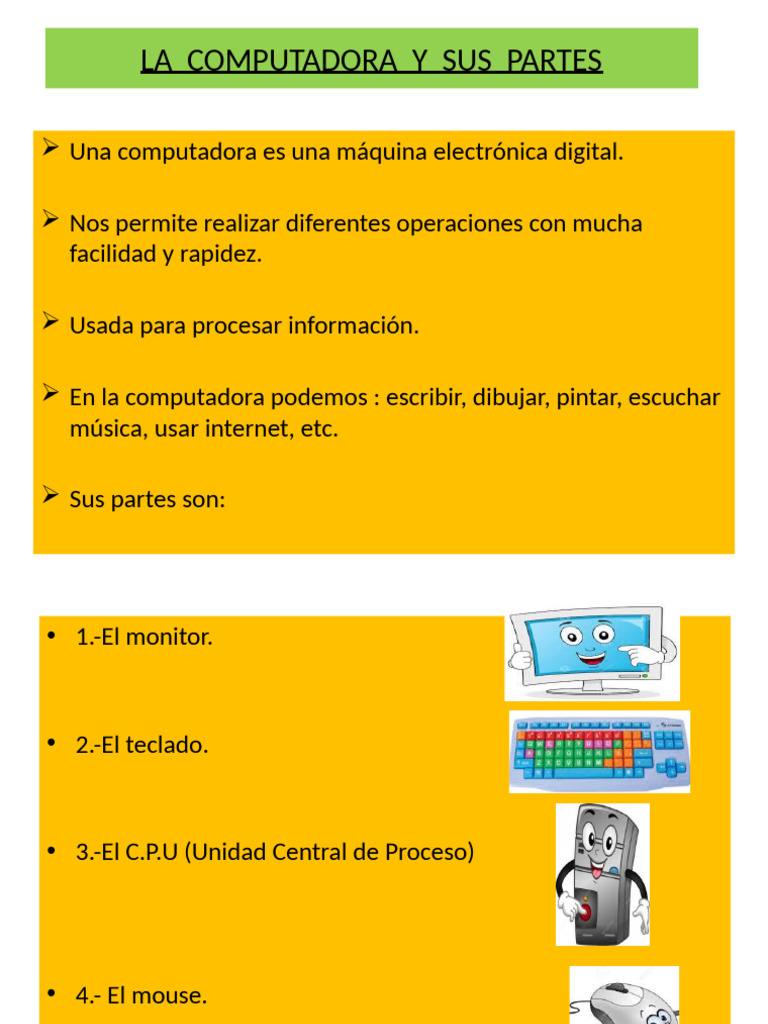 Partes de una Computadora Explicadas | PDF
