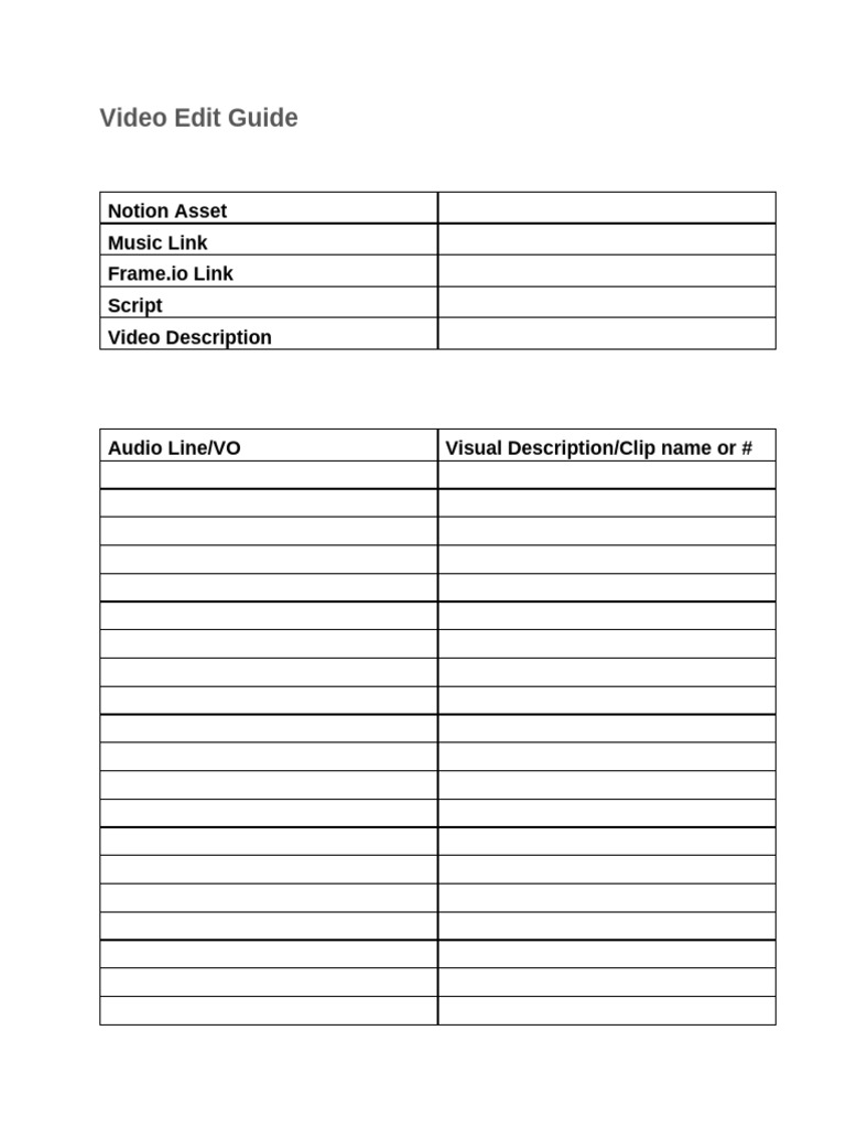 Edit Guide (Template) | PDF