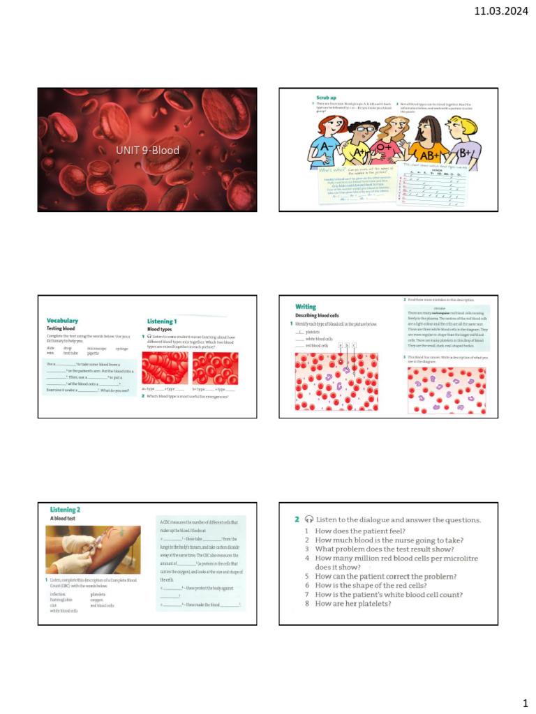 Unit 9 Blood-2 | PDF