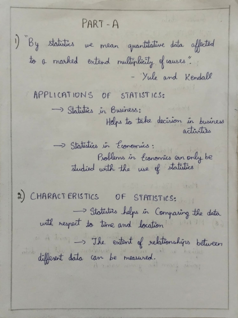 STATISTICS ASSIGNMENT.. | PDF