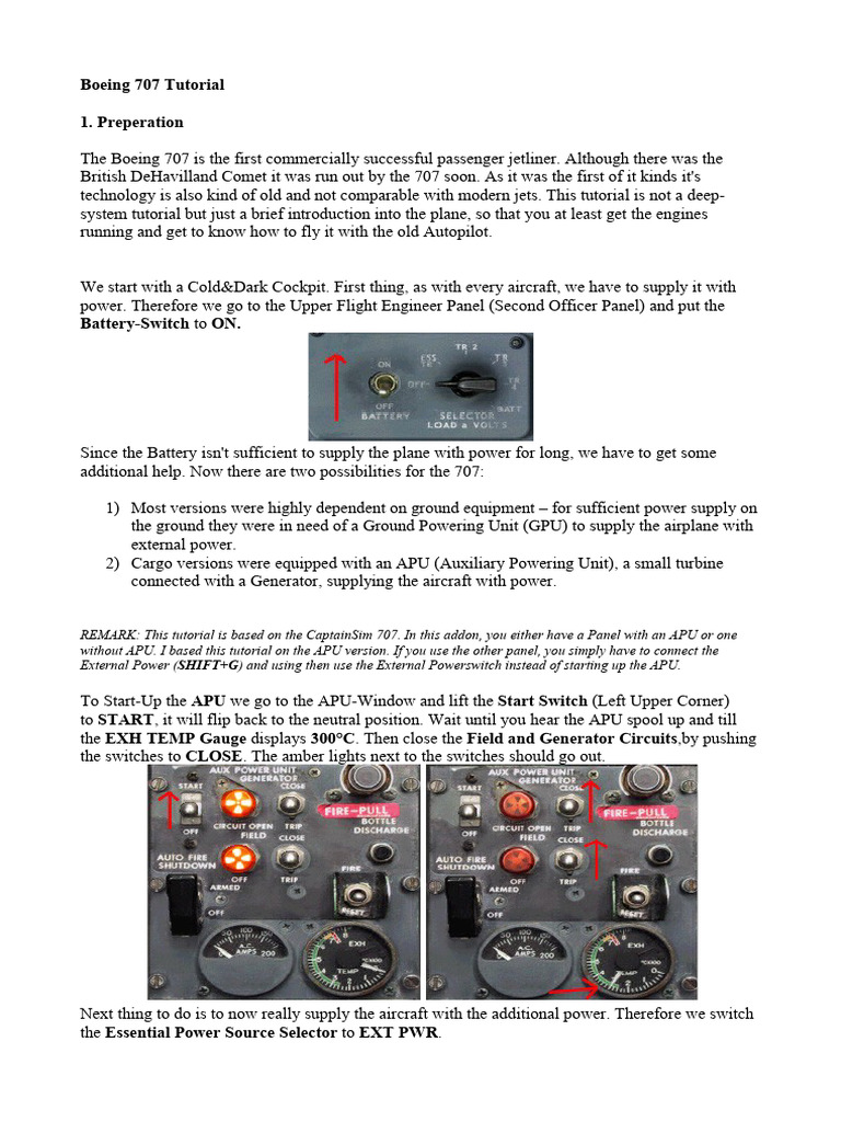Boeing 707 Flight Engineer Guide | PDF | Switch | Aviation