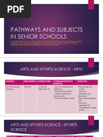 CBC Pathways and Subjects in Senior School. | PDF | The Arts | Science