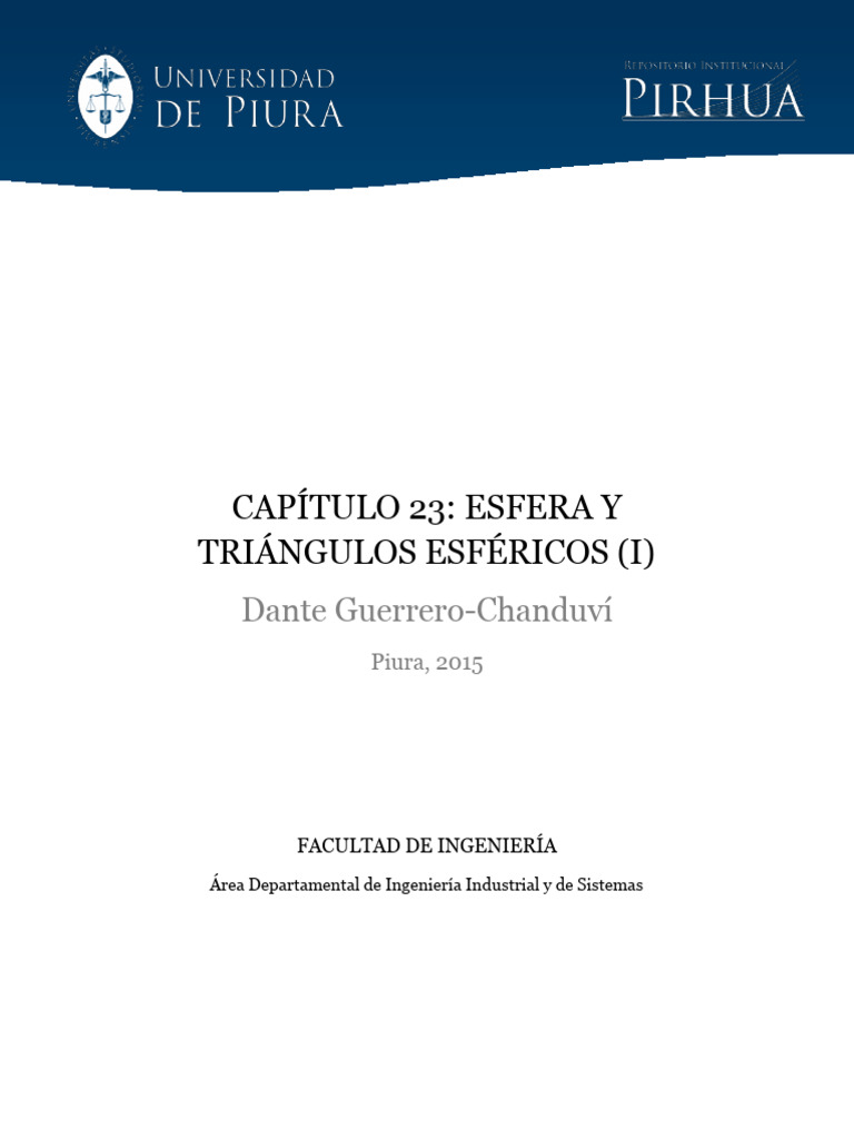 Coordenadas ESFÉRICAS | PDF | Triángulo | Esfera