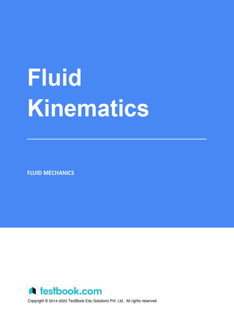 Fluid Kinematics Overview for SSC JE | PDF | Fluid Dynamics | Acceleration
