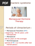 Menopause and Hormone Replacement Therapy HRT Guidelines | PDF ...