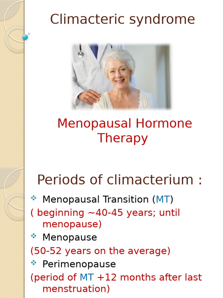 Climacterium | PDF | Menopause | Estrogen