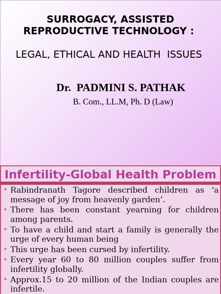 Surrogacy Regulation Act 2021 Overview | PDF | Surrogacy | Assisted ...