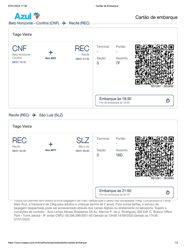 Cartão de Embarque | PDF | Companhias aéreas | Aviação civil