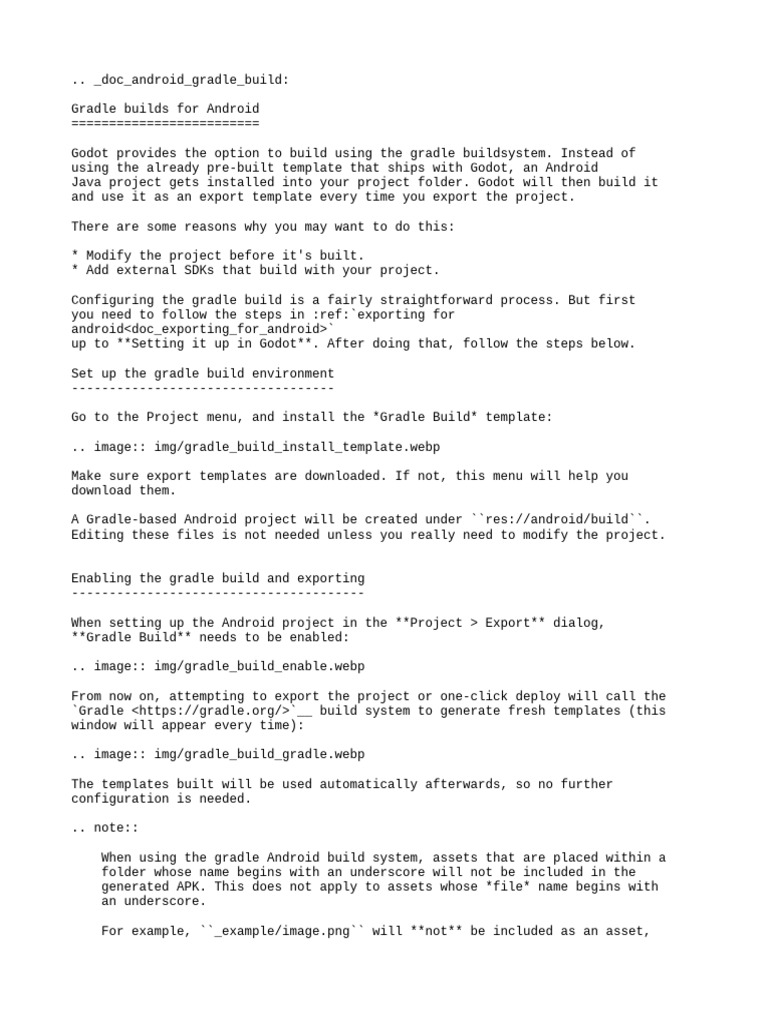 Android Gradle Build - RST | PDF