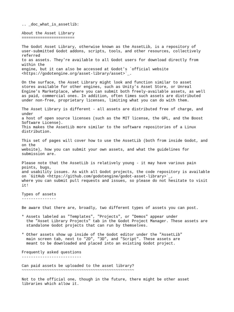 What Is Assetlib - RST | PDF