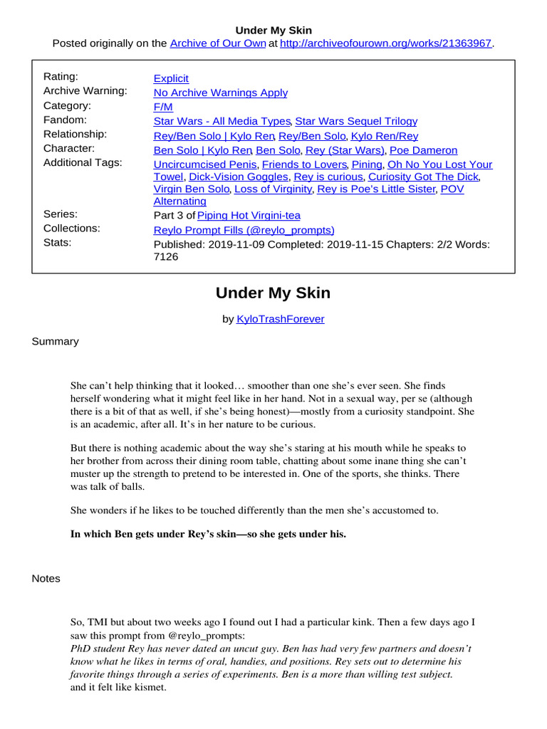 Under My Skin | PDF
