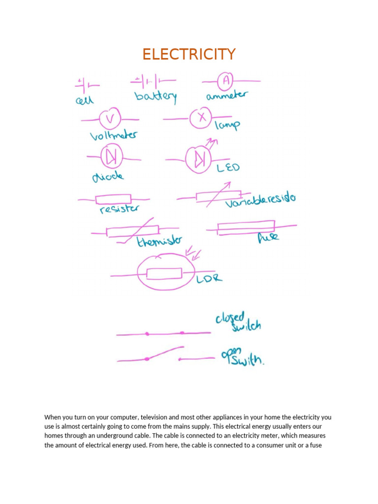 Understanding Home Electricity Systems | PDF | Series And Parallel ...
