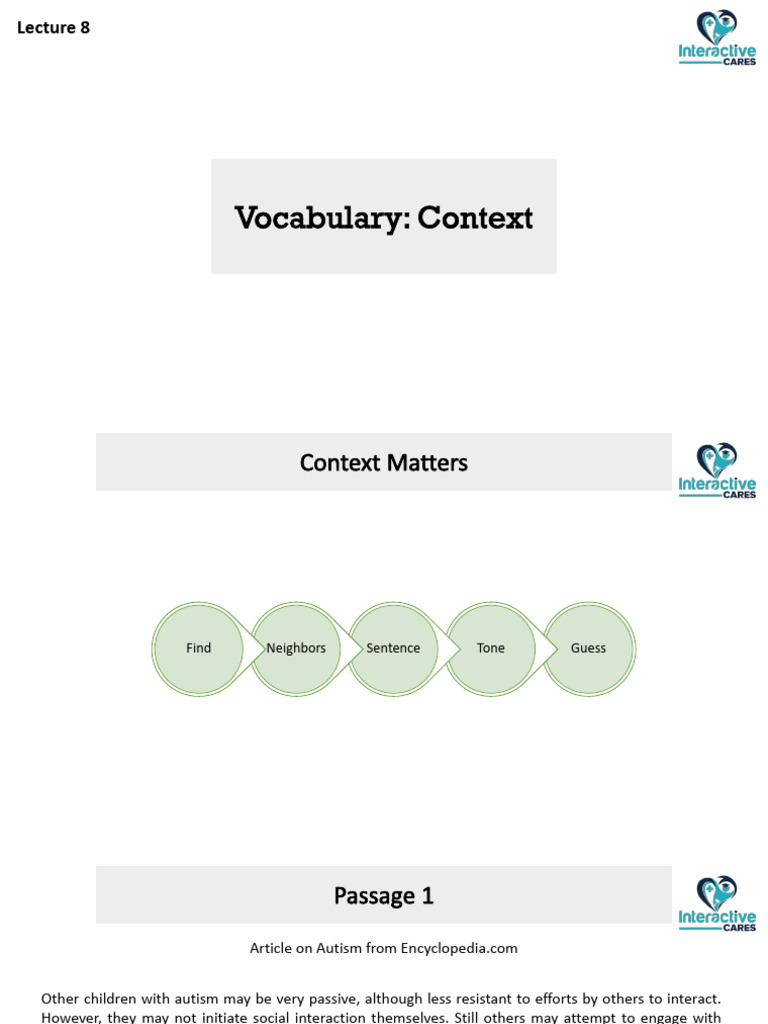 8 - Vocabulary From Context | PDF