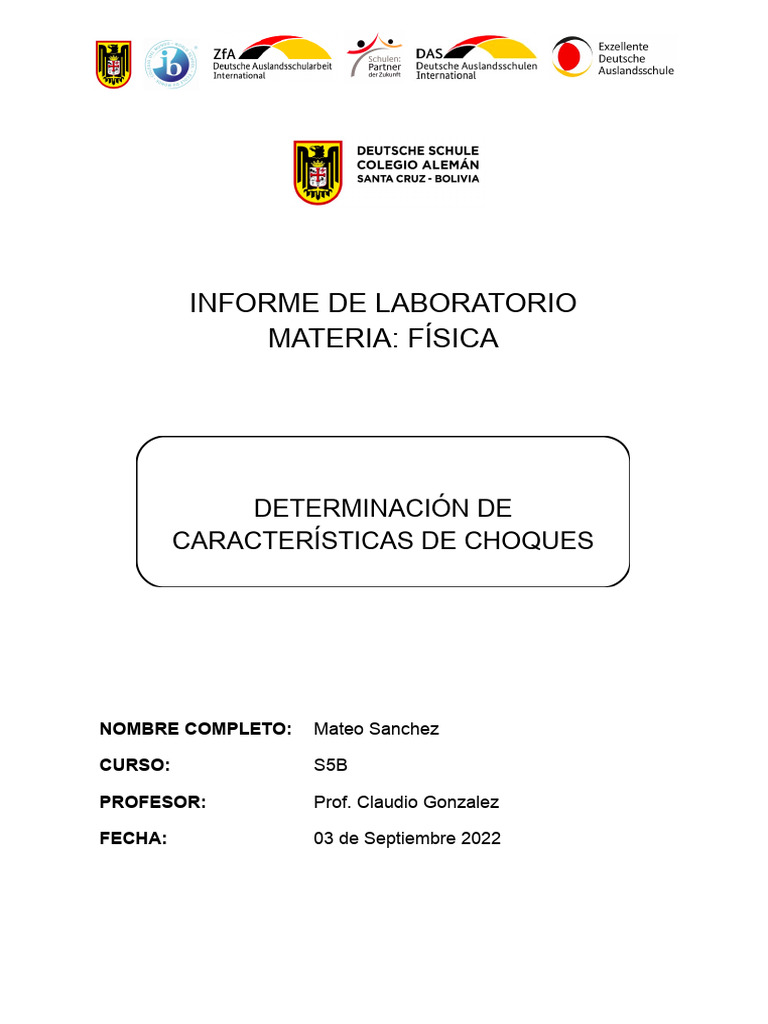 CHOQUES | PDF | Elasticidad (Física) | Mecánica