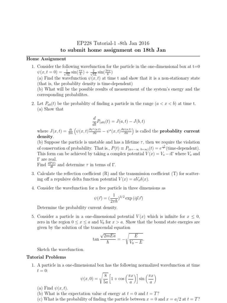 EP228-L3 | PDF | Wave Function | Applied Mathematics