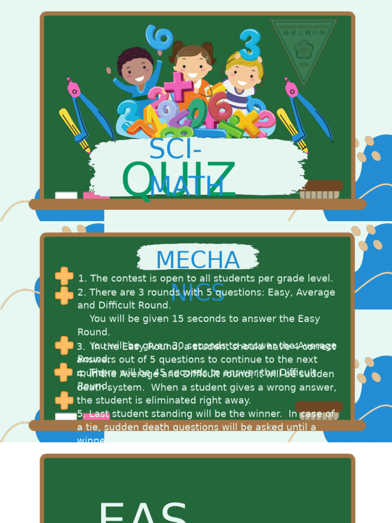 Grade 9 Math Quizbee | PDF | Teaching Methods & Materials