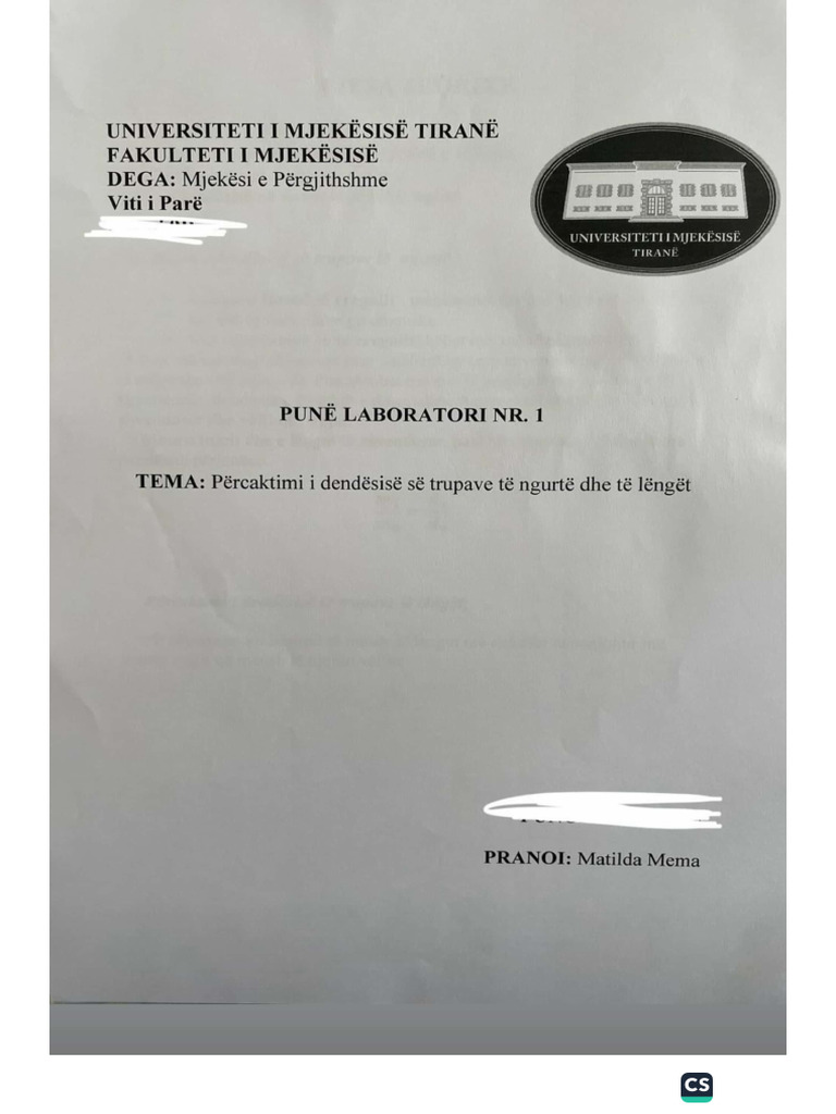 Pune Laboratori Fizike | PDF