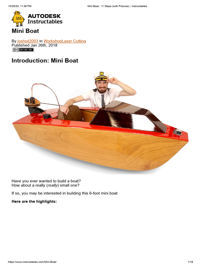 Build Your Own Mini Boat Guide | PDF | Paint | Varnish
