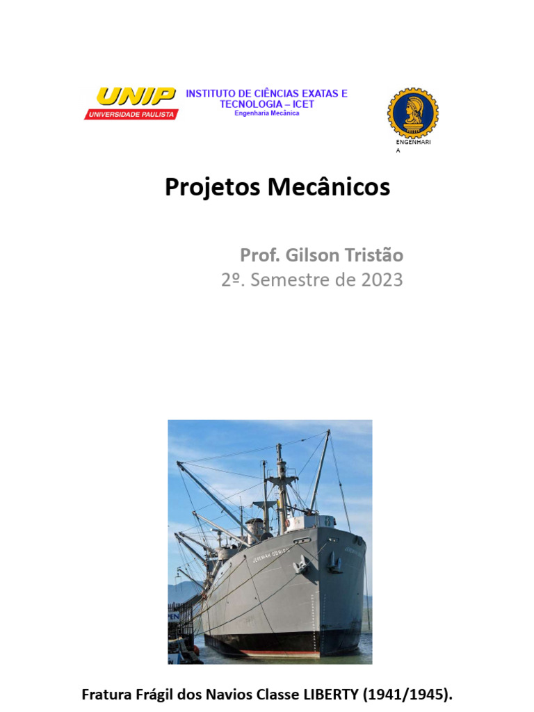Fratura Frágil em Navios Classe Liberty | PDF | Ductilidade | Estresse ...