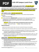 Lunch Detention Slip Template | PDF