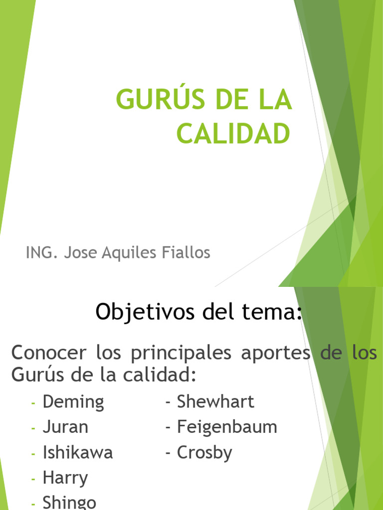 Gurús de La Calidad | PDF | Calidad (comercial) | Business