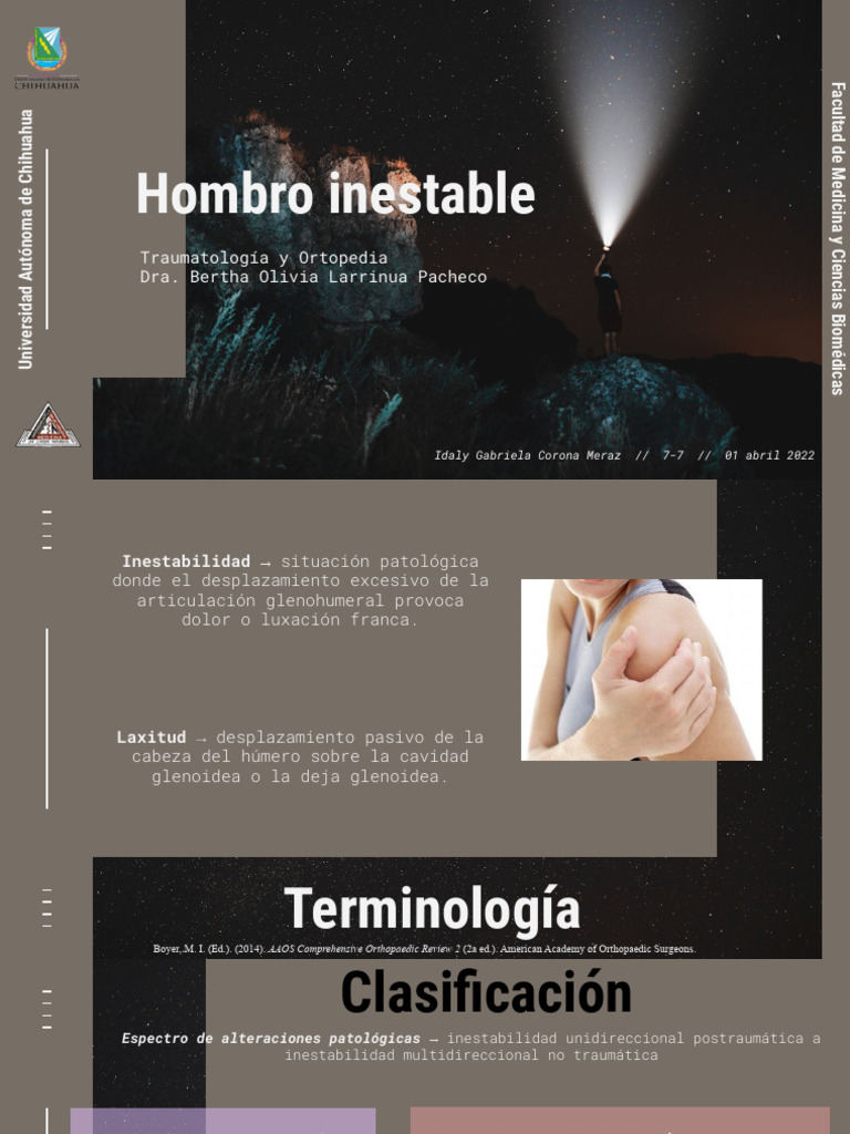 Inestabilidad del Hombro: Causas y Tratamiento | PDF | Hombro ...