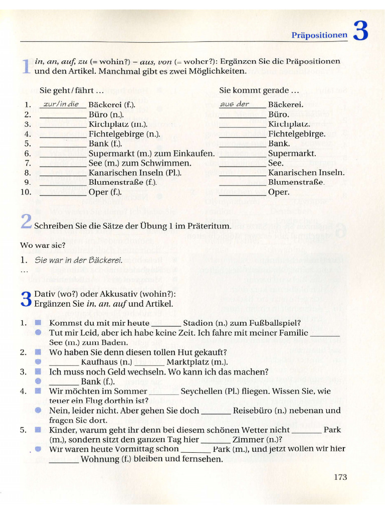 Grammatik Präpositionen | PDF