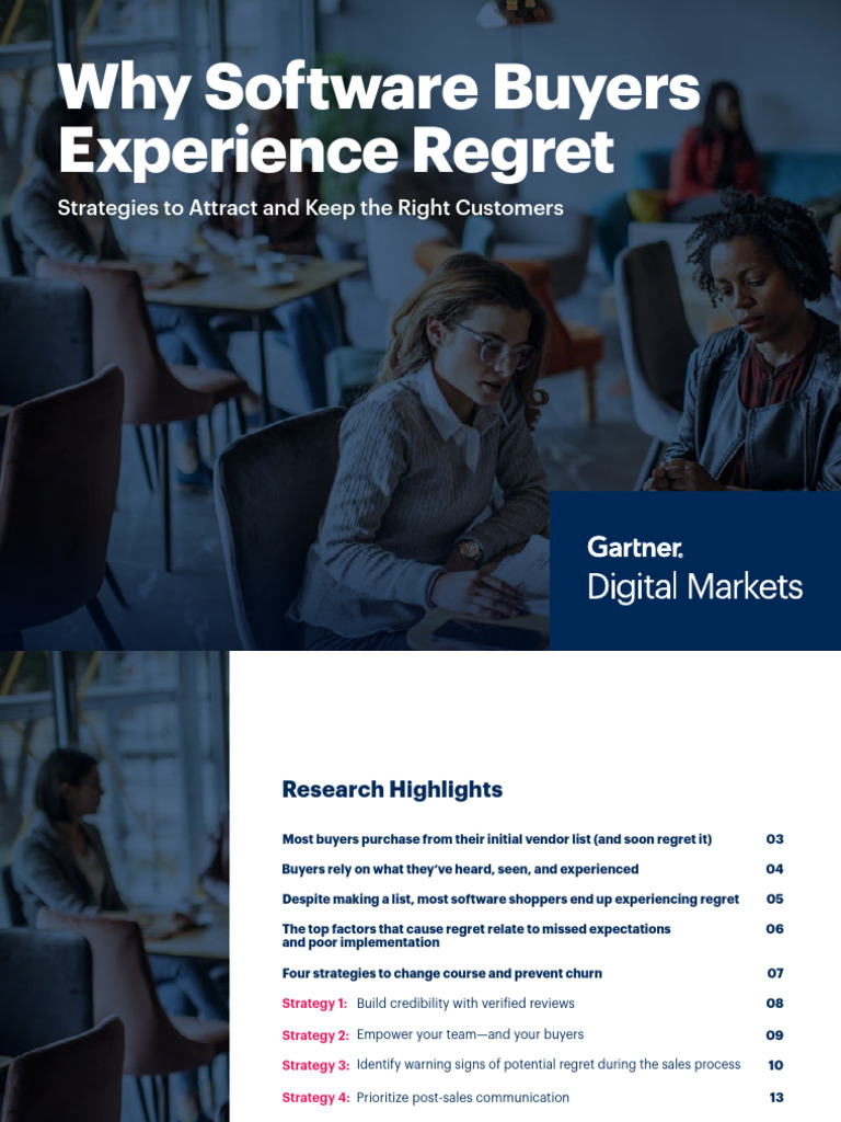 Why Software Buyers Experience Regret - Strategies to Attract and Keep the Right Customers | PDF ...
