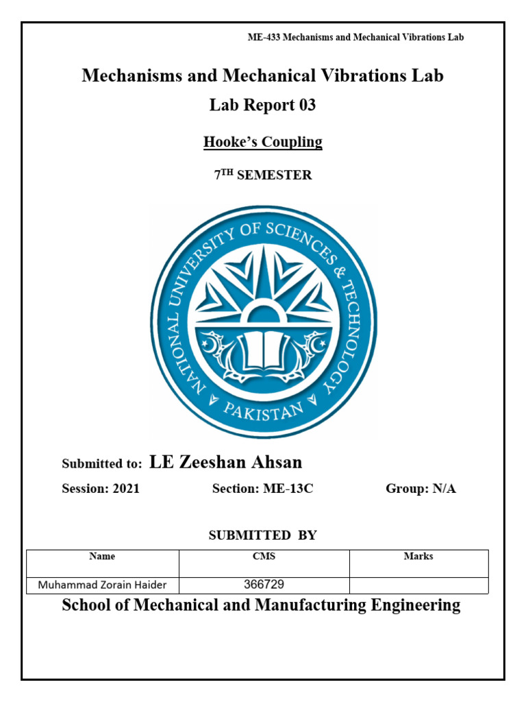 ZORAIN LAB 3 | PDF | Angle | Mechanical Engineering