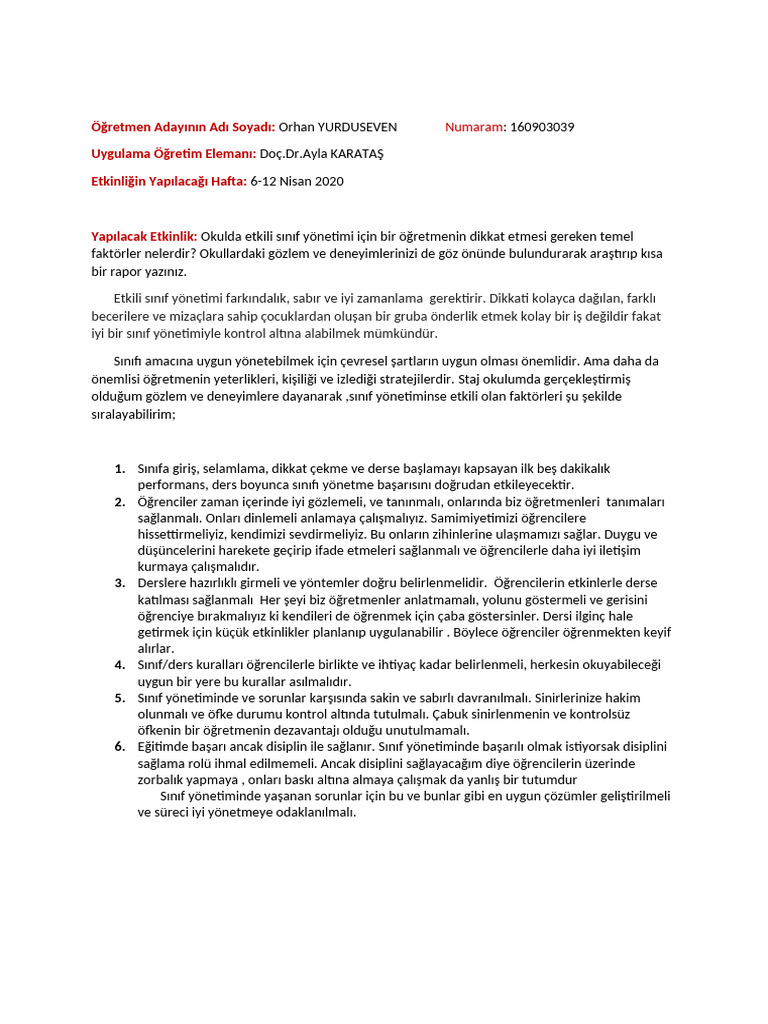 Orhan Yurduseven-etkinlik 1 | PDF