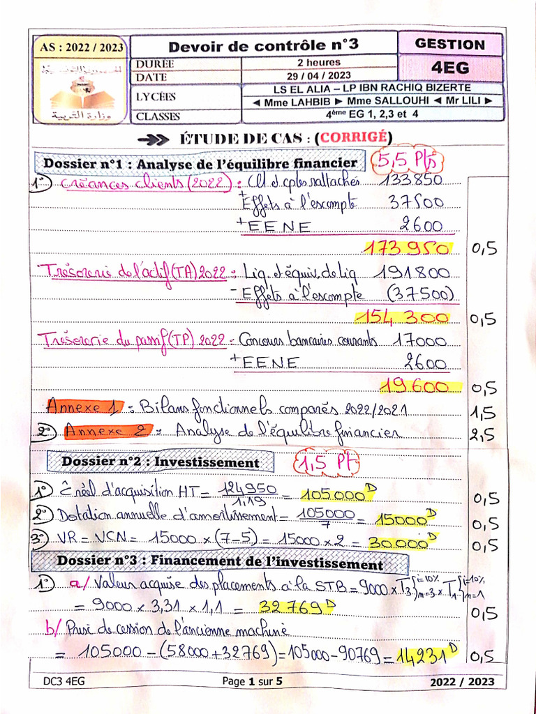 2024-Corrig - 4EG-DC3-EL-ALIA-2022-2023.pdf Filename UTF-8''2024-corrigé-4EG | PDF