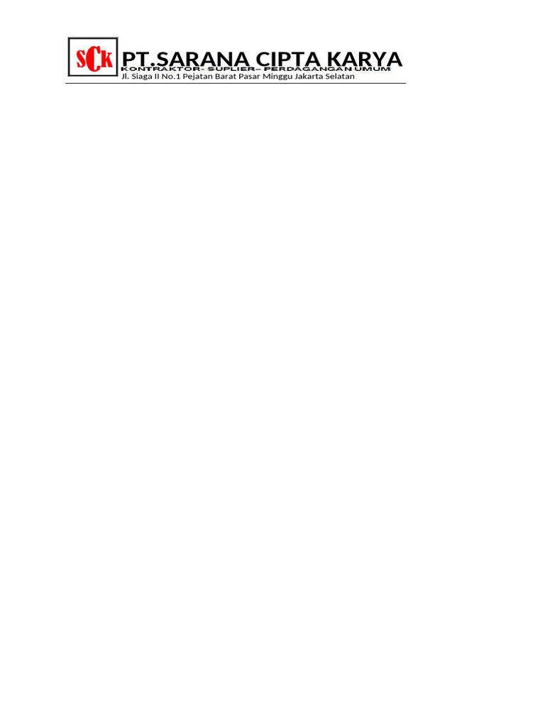 cop surat Sarana Cipta Karya | PDF