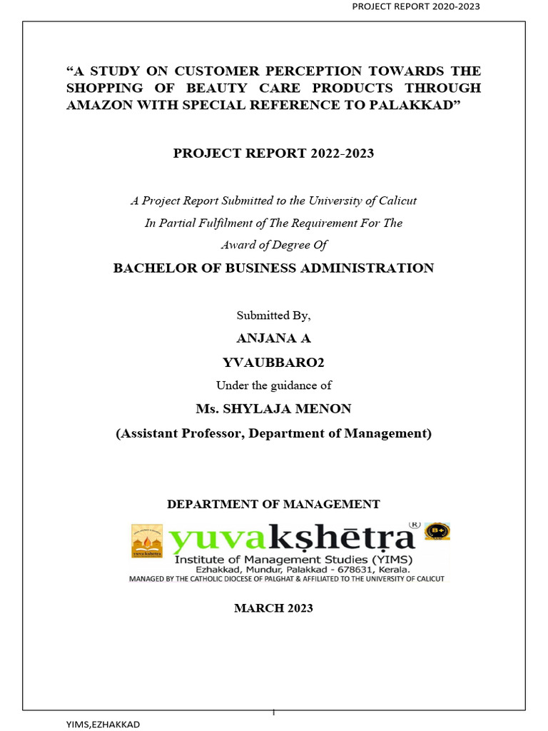 Anjana (Project Final File) | PDF | Online Shopping | Statistics