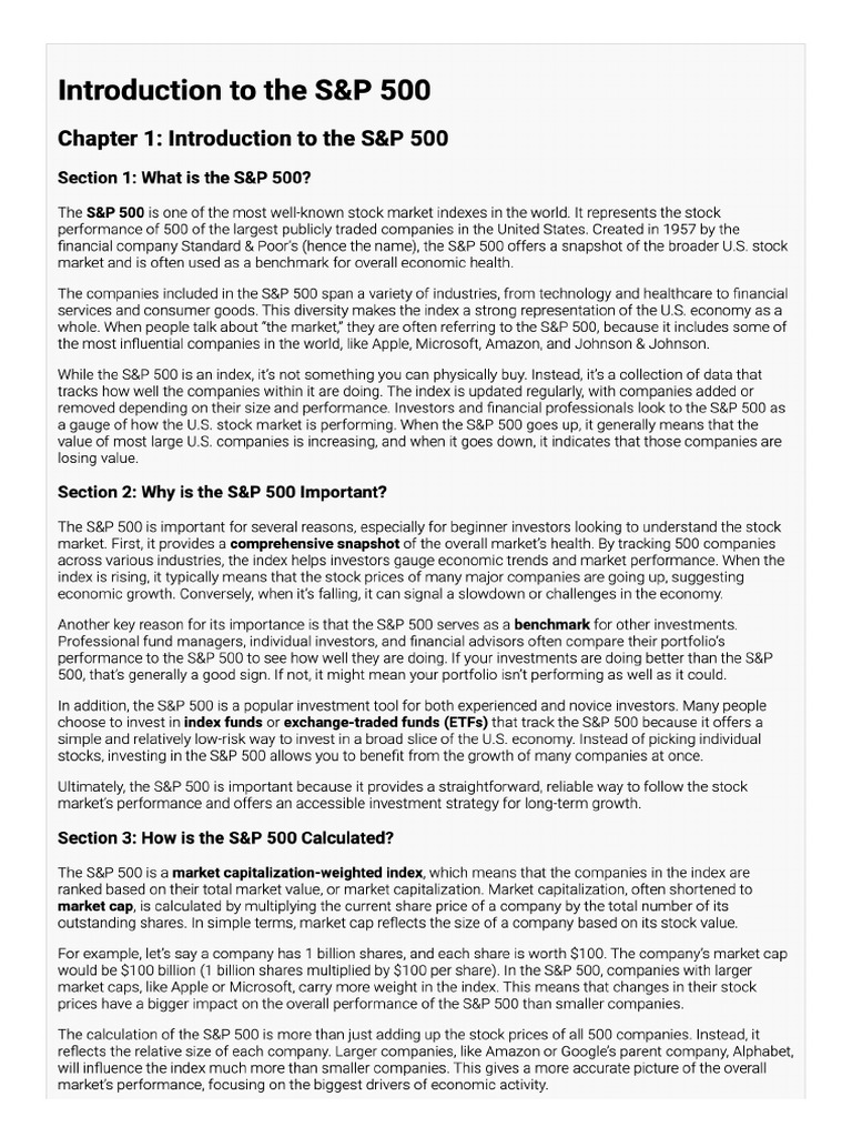 SP 500 | PDF