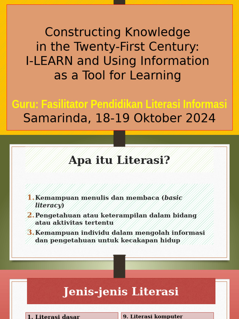 Literasi Model I-LEARN | PDF