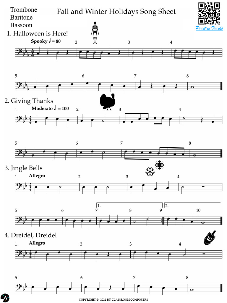 10 - Fall and Winter Song Sheet | PDF